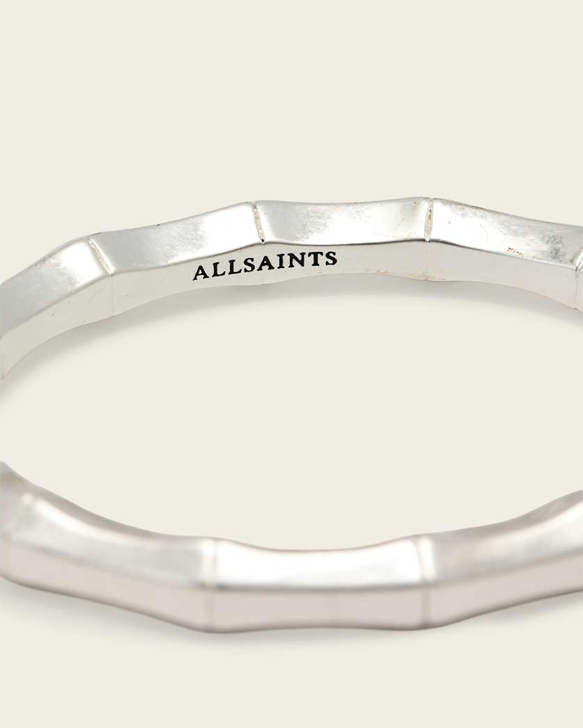 Clara Hinge Bracelet WARM SILVER | ALLSAINTS
